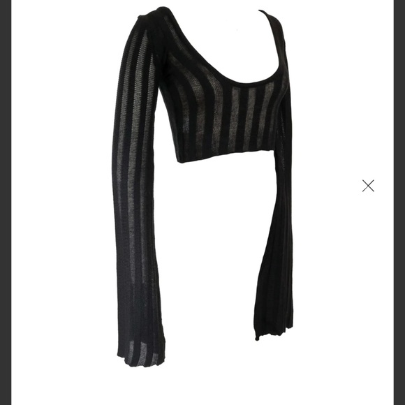 Heavy Manners | Tops | Heavy Manners Little Miss Cozy Knit Top Black S ...